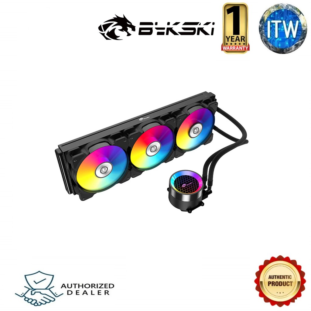 BYKSKI AIO Integrated Liquid CPU Cooler with A-RGB 360mm Fan (B-FRD360 ...