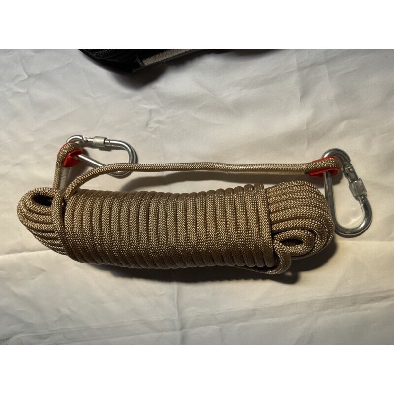 Asiaon 10Meters Utility Rope With 2 Carabiners For Hiking Camping ...