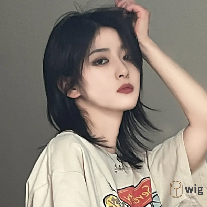 (Lokal na Paghahatid)Wig male mullet head summer series men's wolf ...