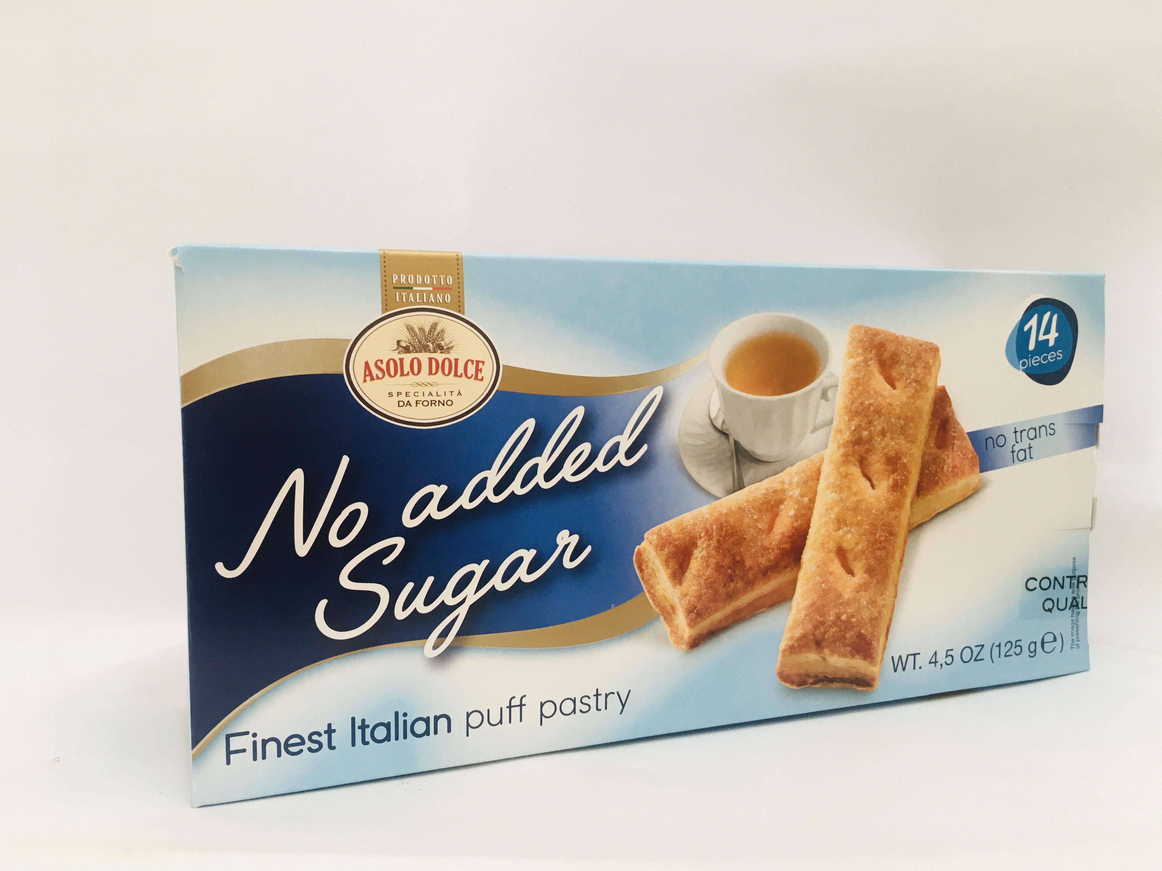 Asolo Dolce Puff Pastry Sugar Topped No Sugar Added 125g {Made In Italy ...