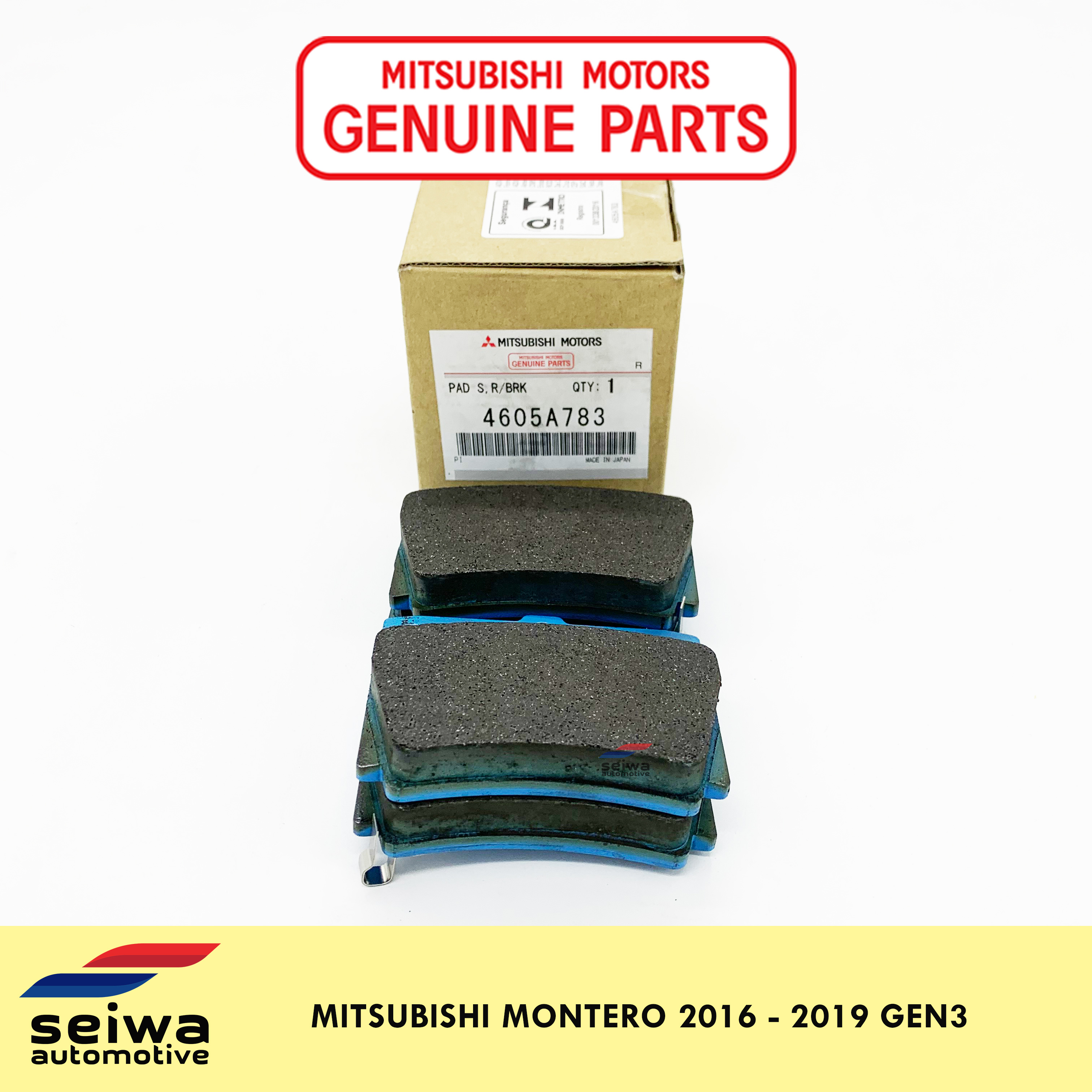 [2009 - 2023] Mitsubishi Montero Brake Pads (Rear) - Genuine Mitsubishi Auto Parts - 4605A783 ...
