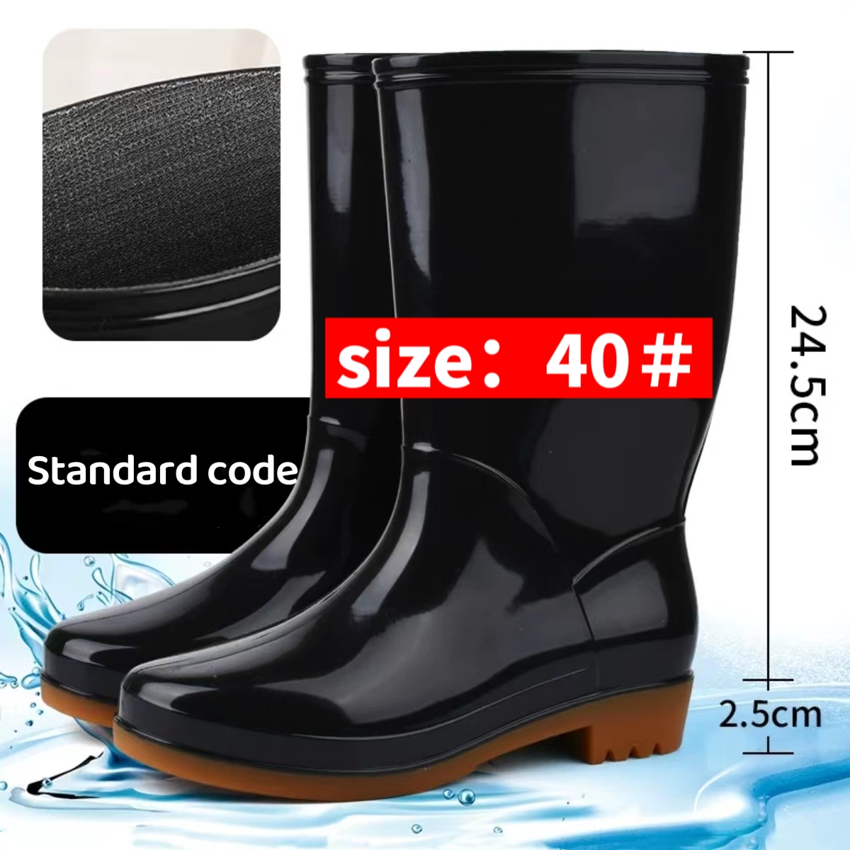 Waterproof Rain Boots High Quality Outdoor Foot Wear Rubber Rain Shoes ...