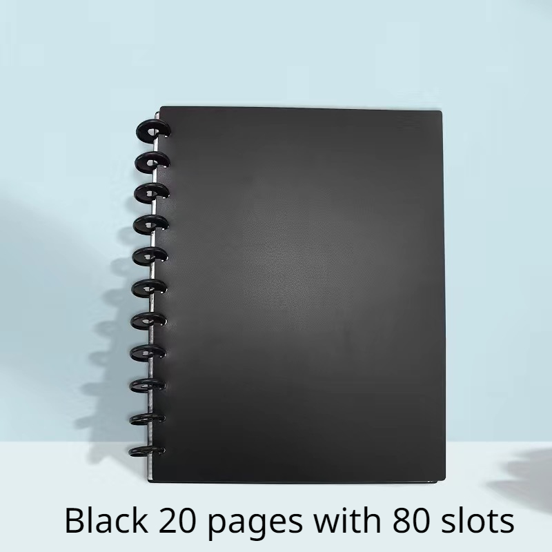 A5 7 Ring Photocard Binder File 80 Grids Multi Pockets Photo Album ...