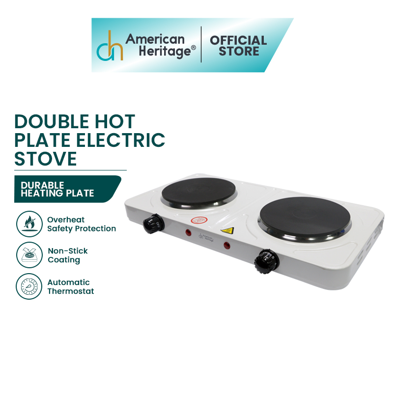 American Heritage Double Hot Plate Electric Stove HEHP-458 | Lazada PH