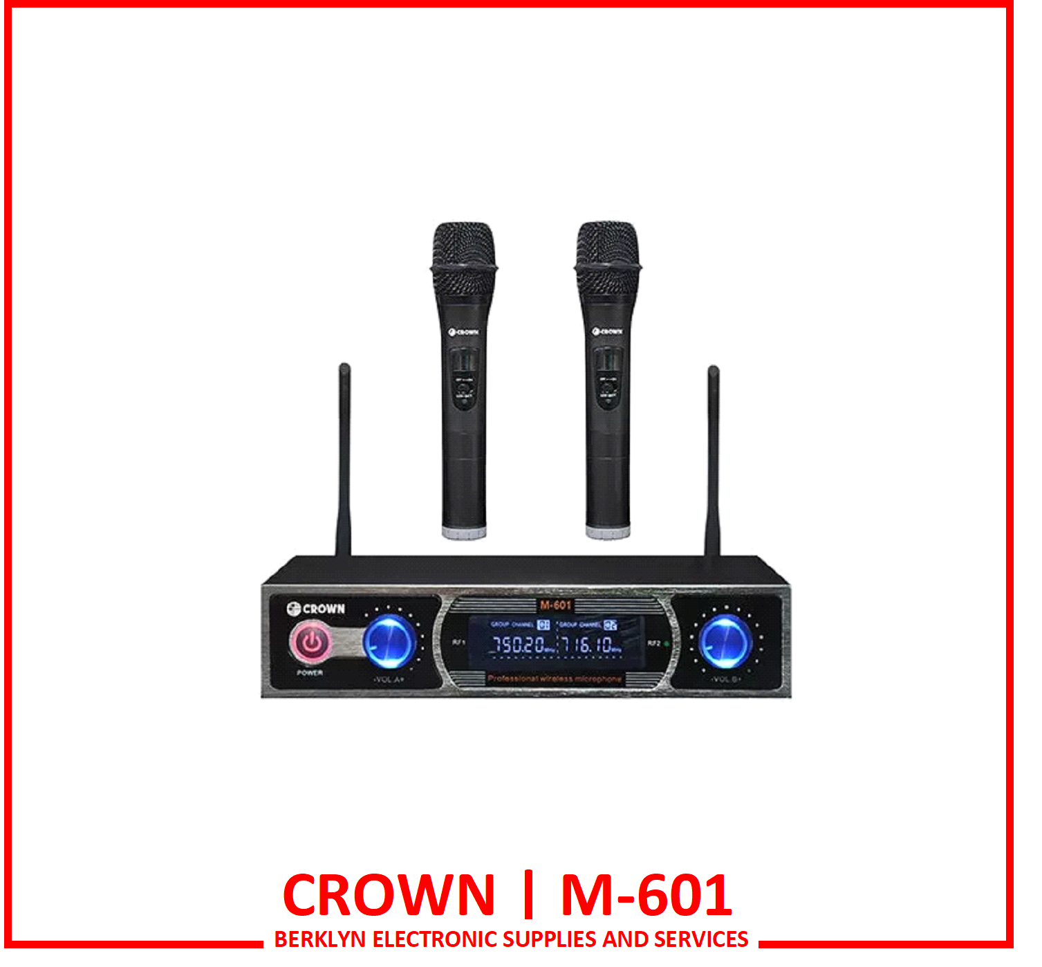 Crown M-601 UHF WIRELESS MICROPHONE | Lazada PH