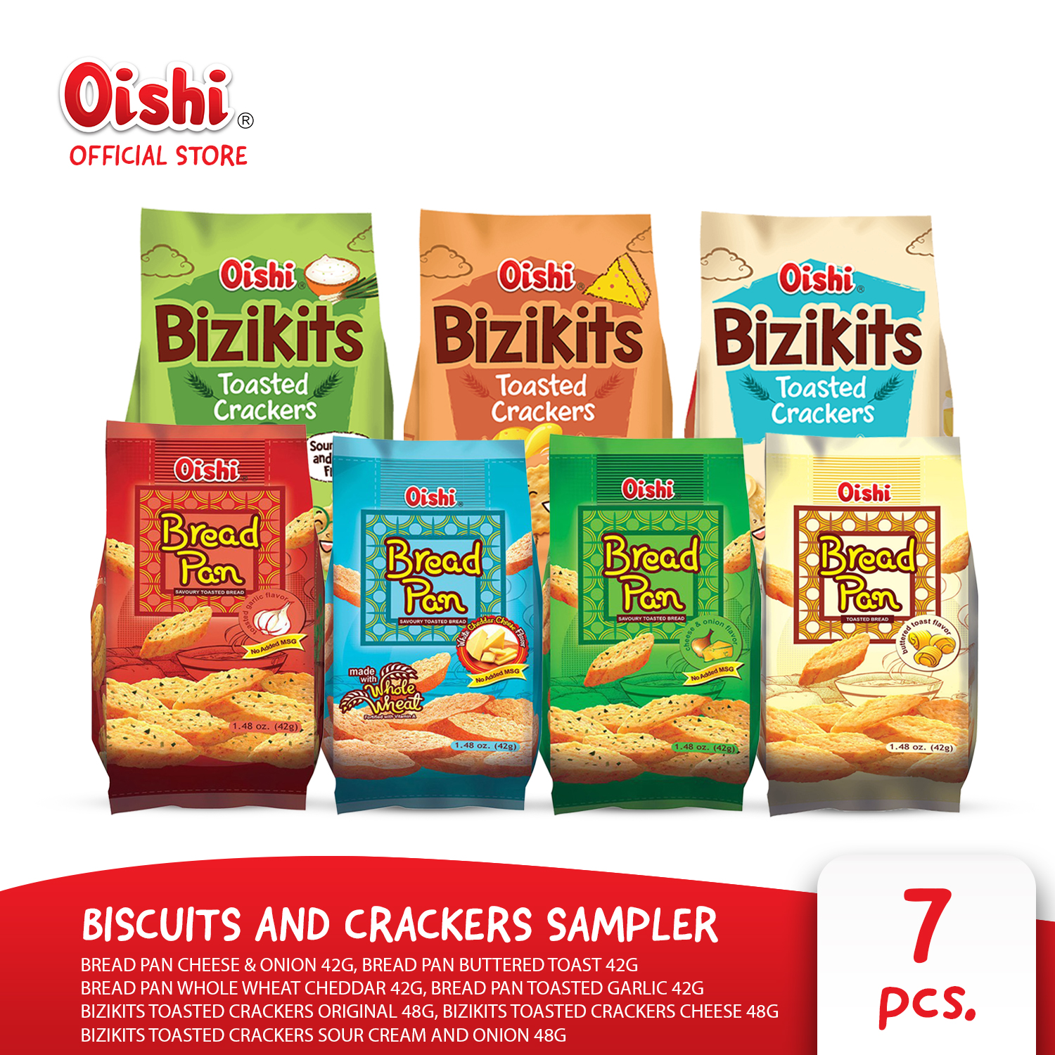 Oishi Biscuits and Crackers Sampler | Lazada PH