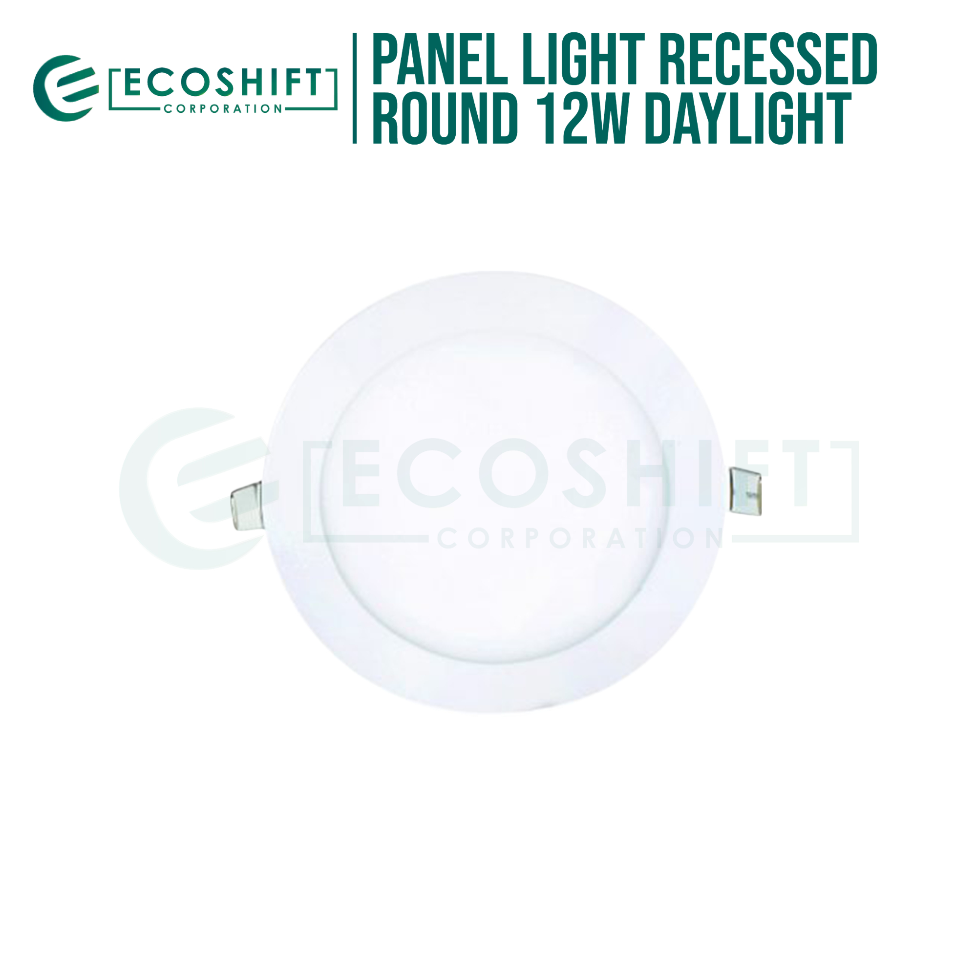 Ecoshift 12W Recessed Type Round LED Panel Light Daylight | Lazada PH