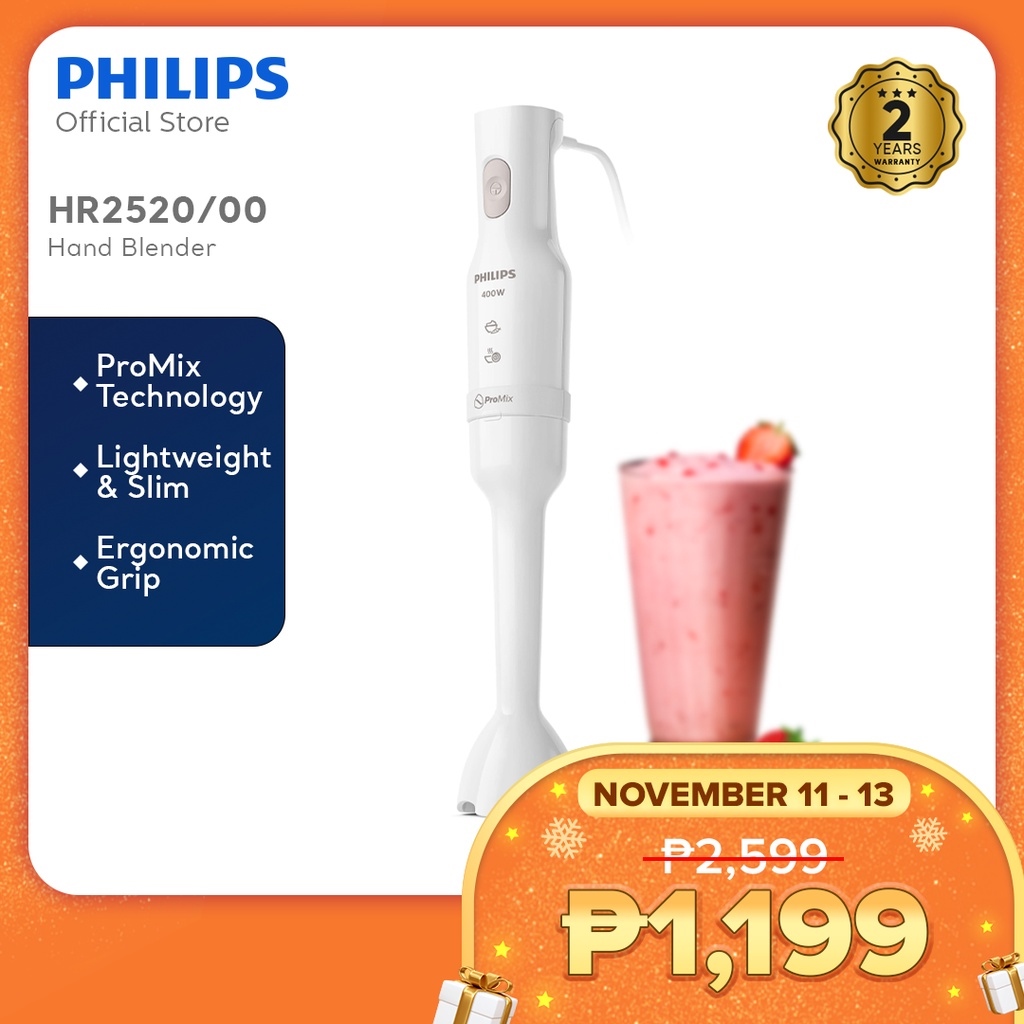 Philips ProMix Hand Blender [HR2520/00] 400W Lightweight and ...