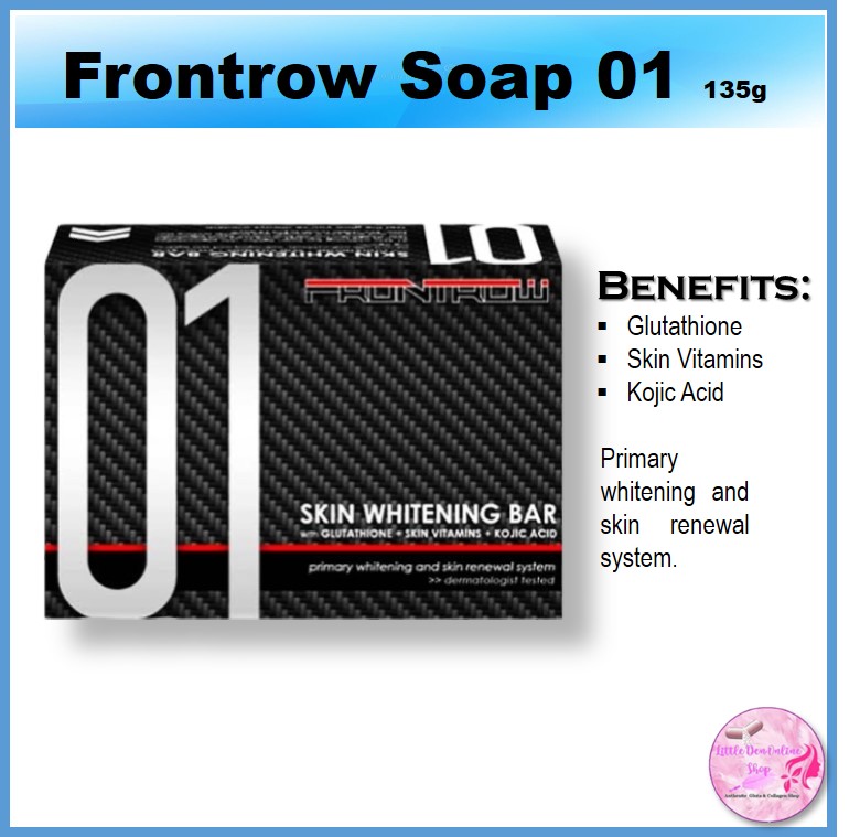 FRONTROW 01 SKIN WHITENING SOAP BAR WITH GLUTATHIONE, KOJIC ACIDS ...