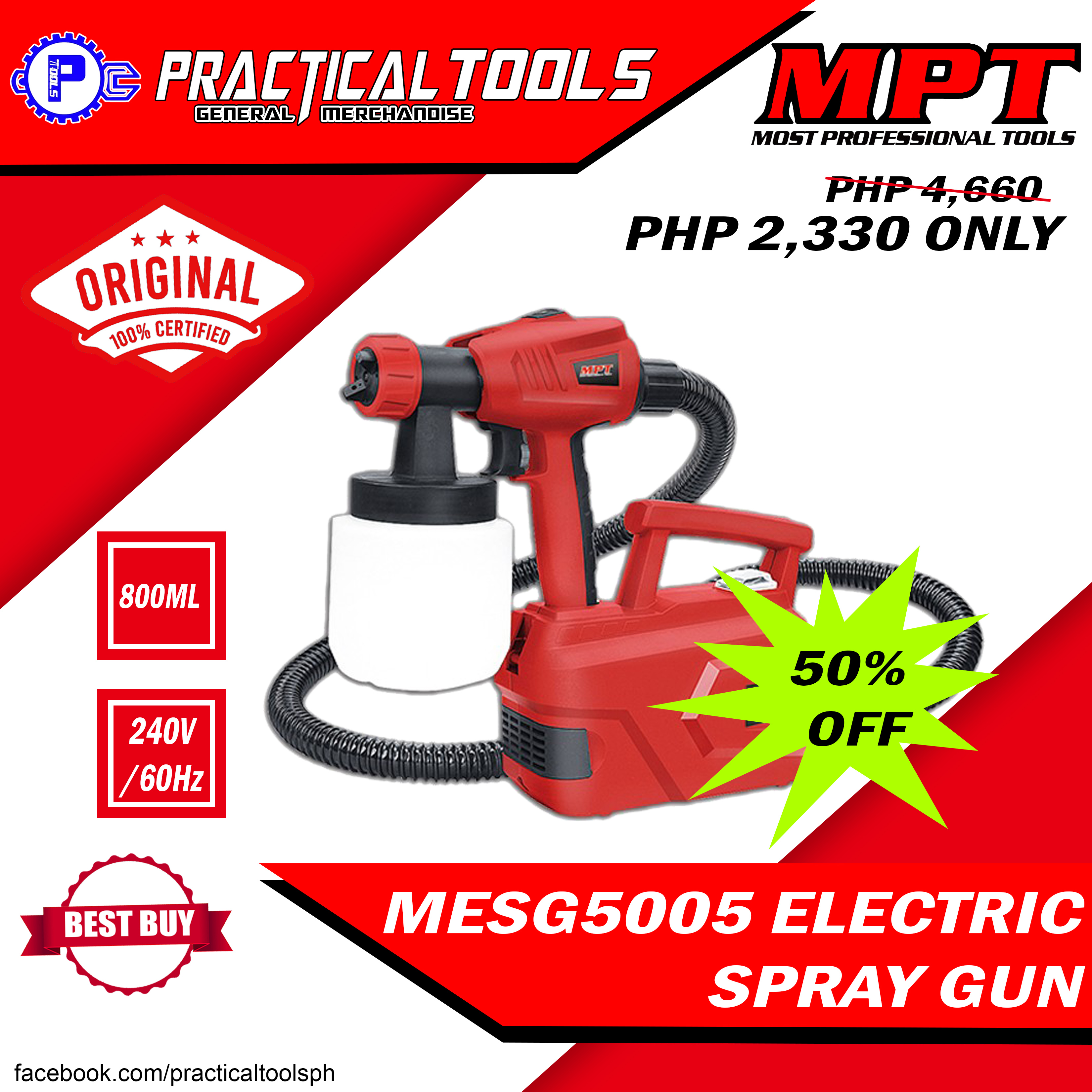 MPT MESG5005 ELECTRIC SPRAY GUN | Lazada PH