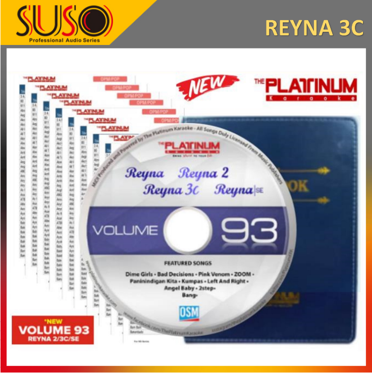 Platinum Reyna 1 , 2, 3C, & Reyna SE Complete Songbook with Songlist & Updated CD VOL 93 ...