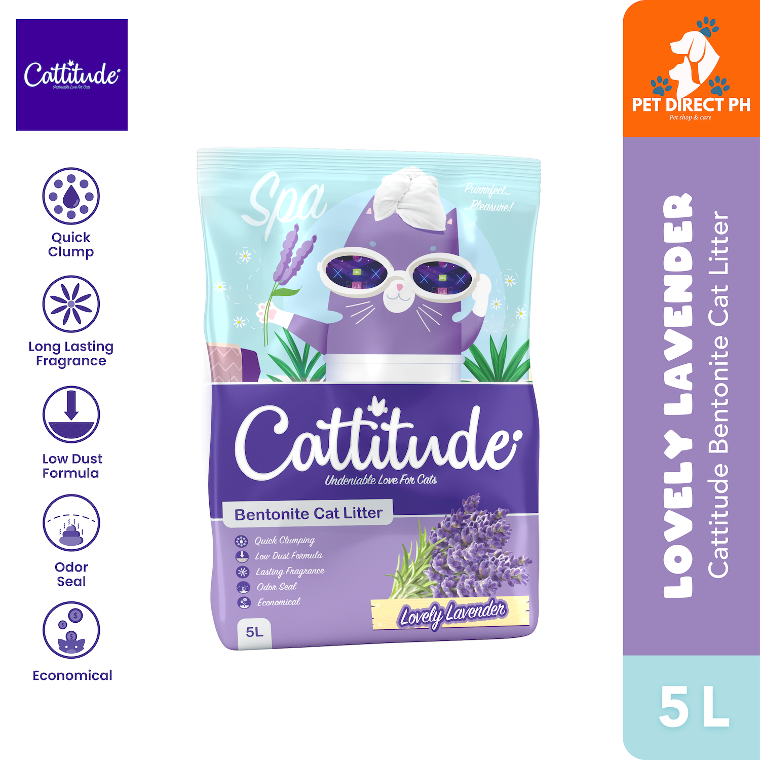 Cattitude Bentonite Cat Litter Sand - 5L or 10L | Lazada PH