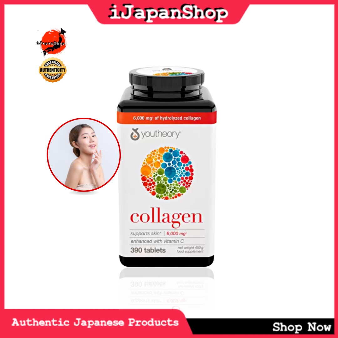 You Theory 6000mg Collagen with Vitamin C and Biotin 390 Tablets 65 ...