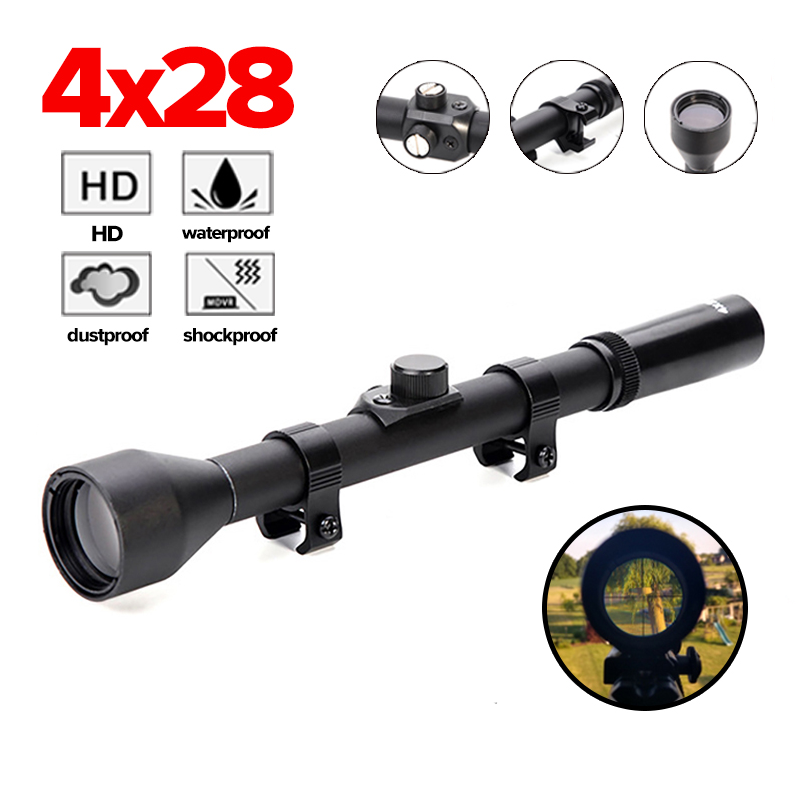 100% Original 4x20 Scope with 20mm Bracket Mount Holder Optics ...