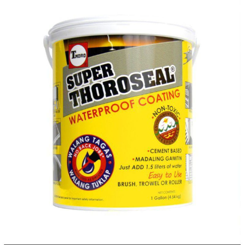 Super Thoroseal Waterproof Coating Gray or White Gallon Size 4 Liters ...