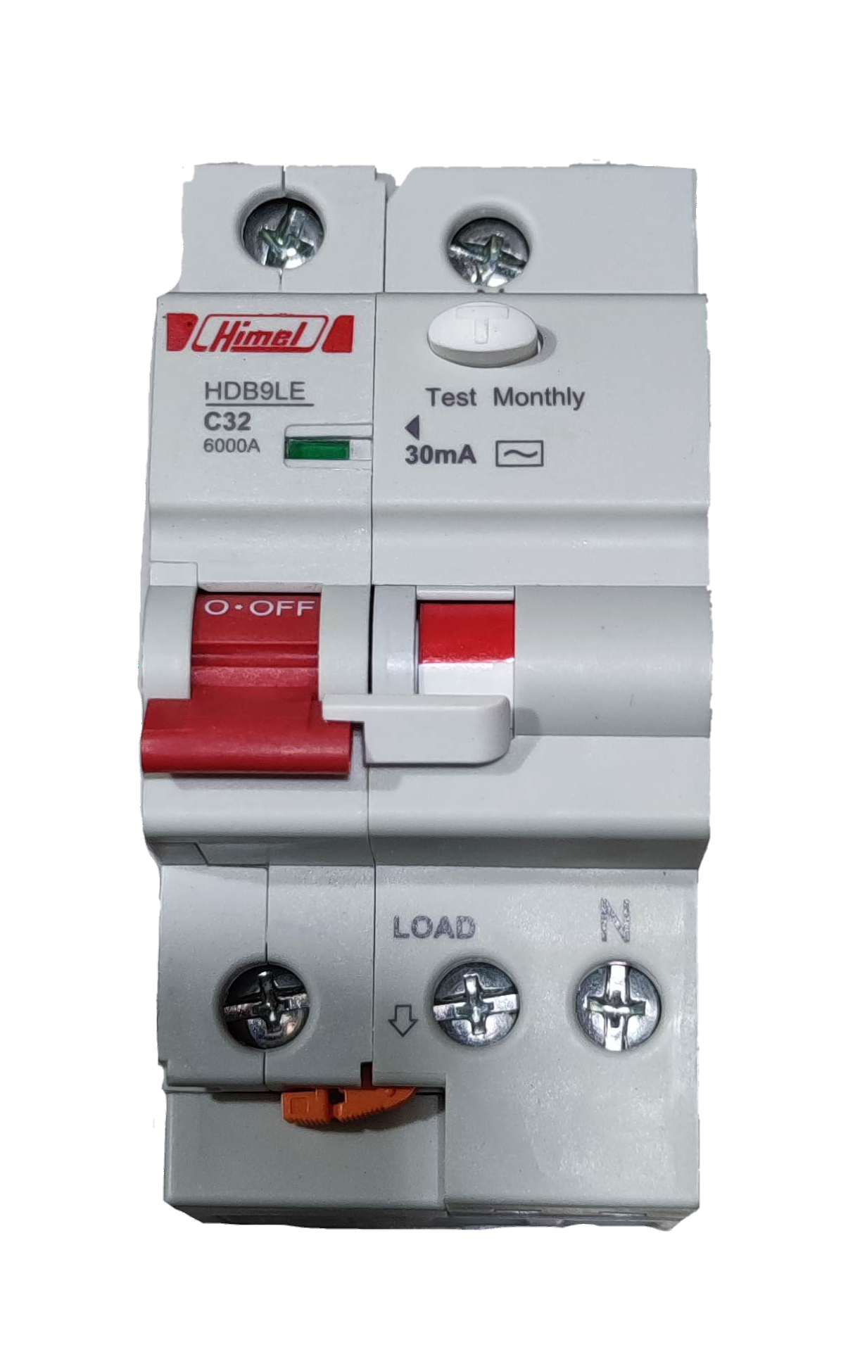 RCBO 32A 6 KAIC 30mA 2P+N 220V ( Himel) HDB9LEN32IC32S, Residual ...