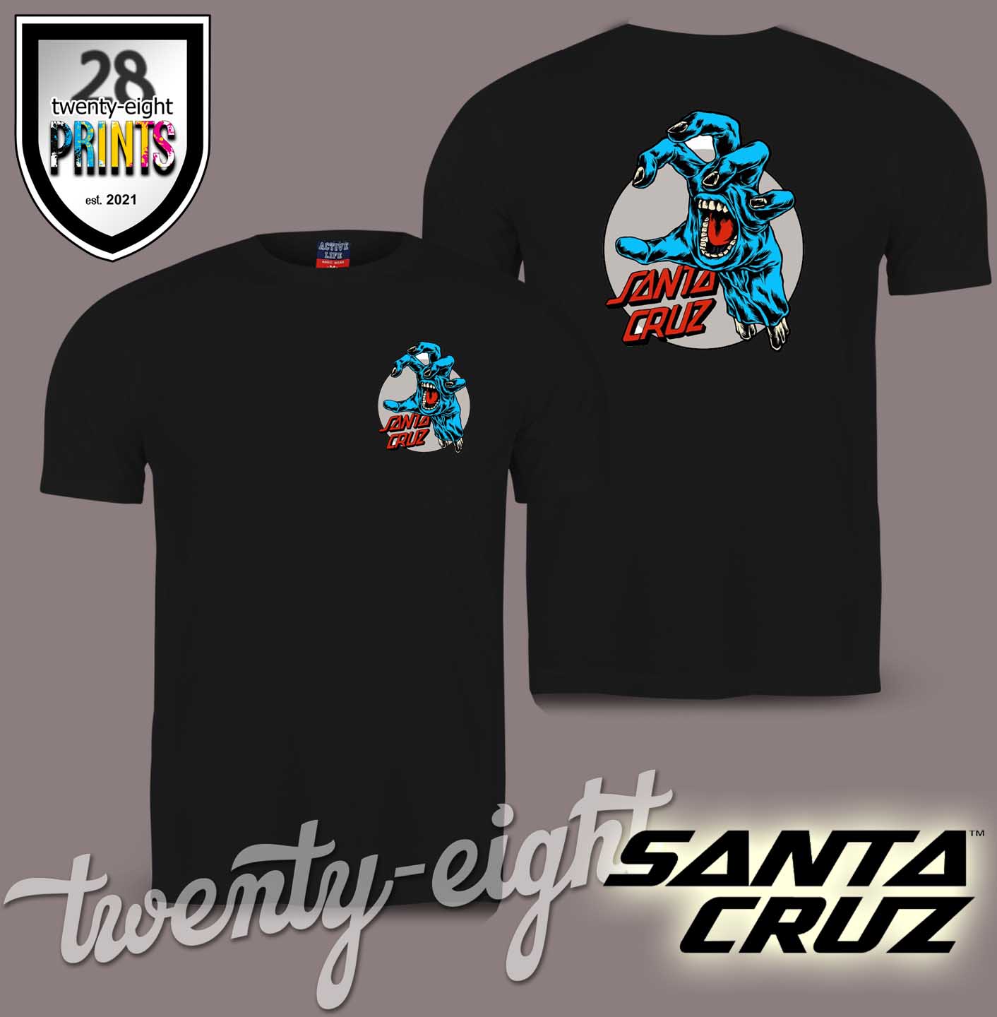 NEW COL. SANTA CRUZ HANDS BLUE SHIRT HIGH QUALITY WOMEN & MEN | Lazada PH