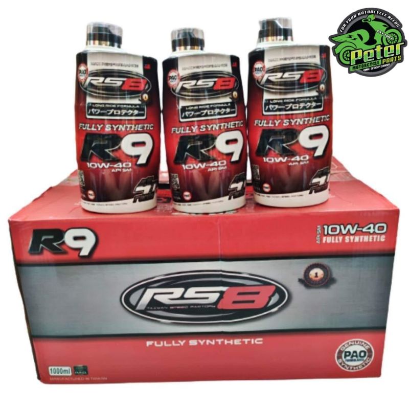 RS8 R9 10W- 40 MA1 4T OIL FULLY SYNTHETIC 1L MADE IN TAIWAN ORIGINAL ...