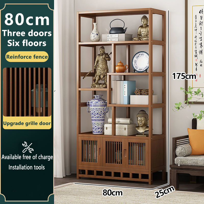 Large solid wood lockers Chinese multilayer art display cabinets Large ...