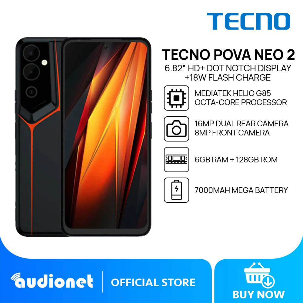 Tecno Pova Neo 2 | 6GB RAM+128GB ROM | MediaTek Helio G85 | 6.82” HD+ ...