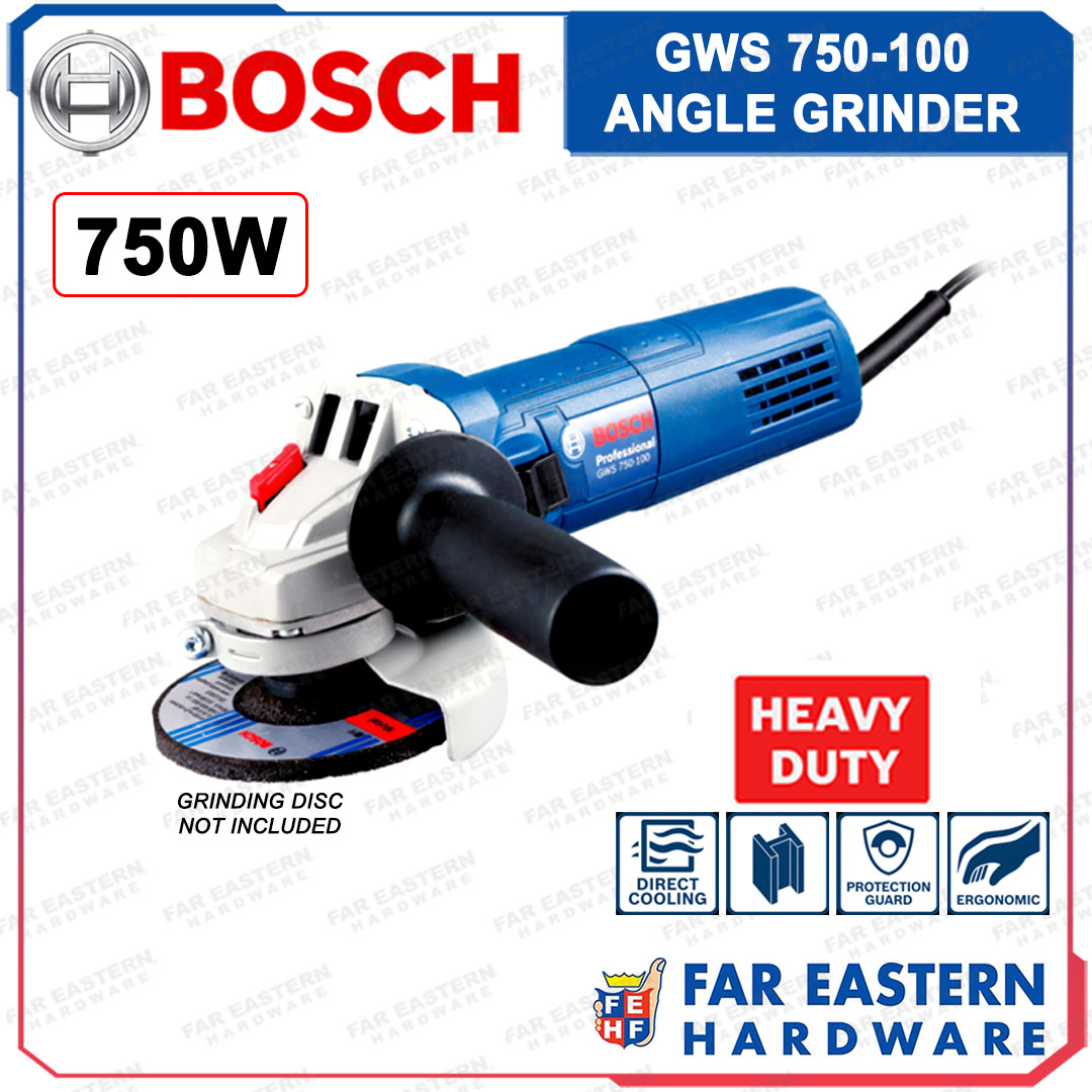 BOSCH GWS 750-100 Angle Grinder 750W RBPTCD | Lazada PH