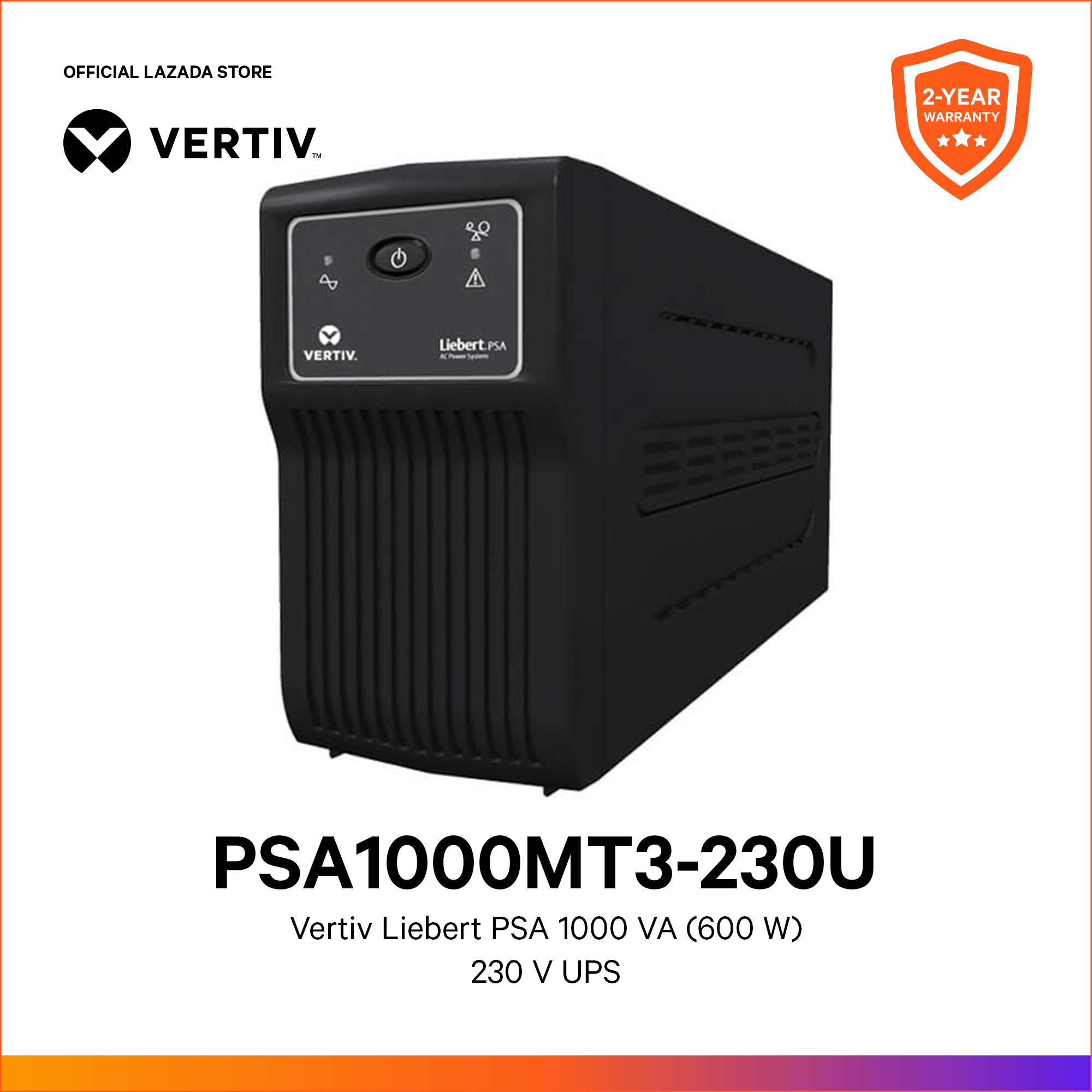 Vertiv™ Liebert® PSA 1000VA/600W, 252V AVR Line interactive UPS | Lazada PH