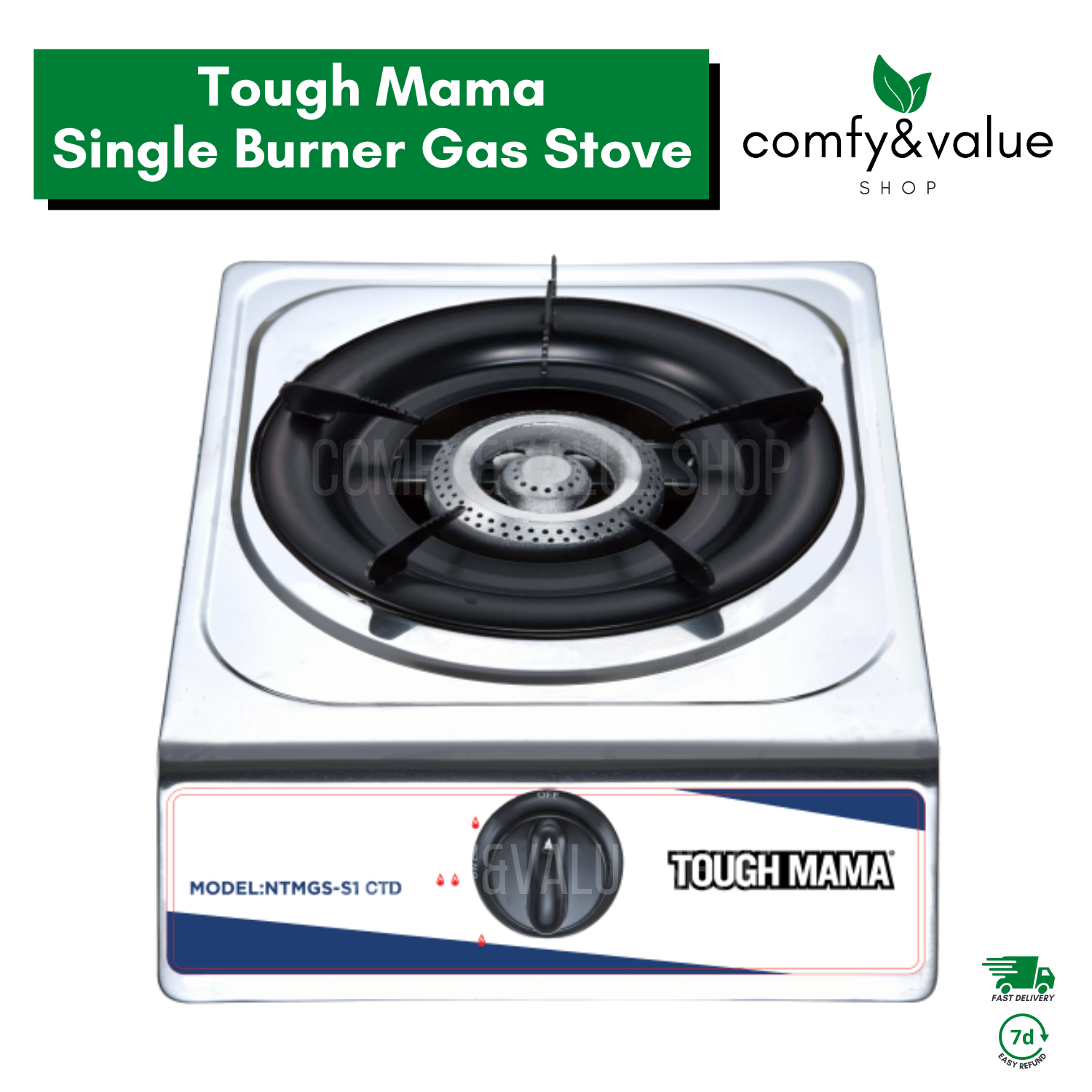 Tough Mama Single Burner Gas Stove, Fuel Efficient Good Quality ...