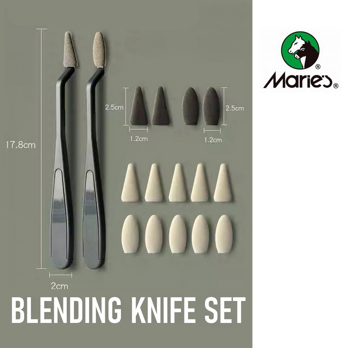Marie's Soft Knife Set, sketch brush set, Rubbing Tools, Blending knife ...