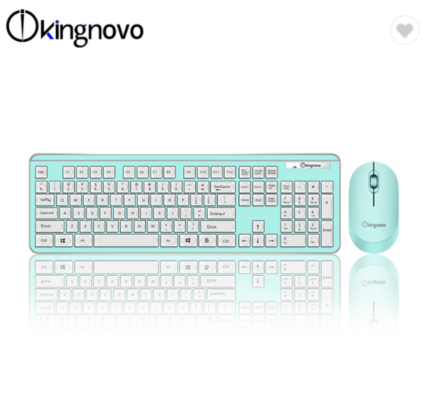 KINGNOVO C400 Wireless Keyboard + Mouse 2.4G Intergrative keycap design ...