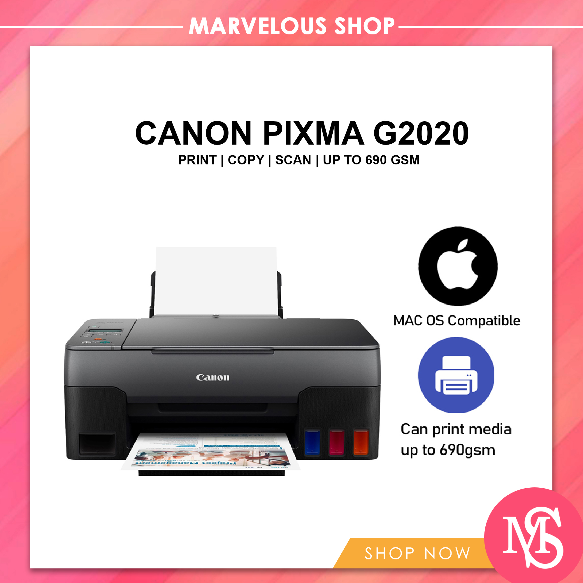 Canon Pixma G2020 Ink Tank All-In-One Printer for High Volume Printing ...