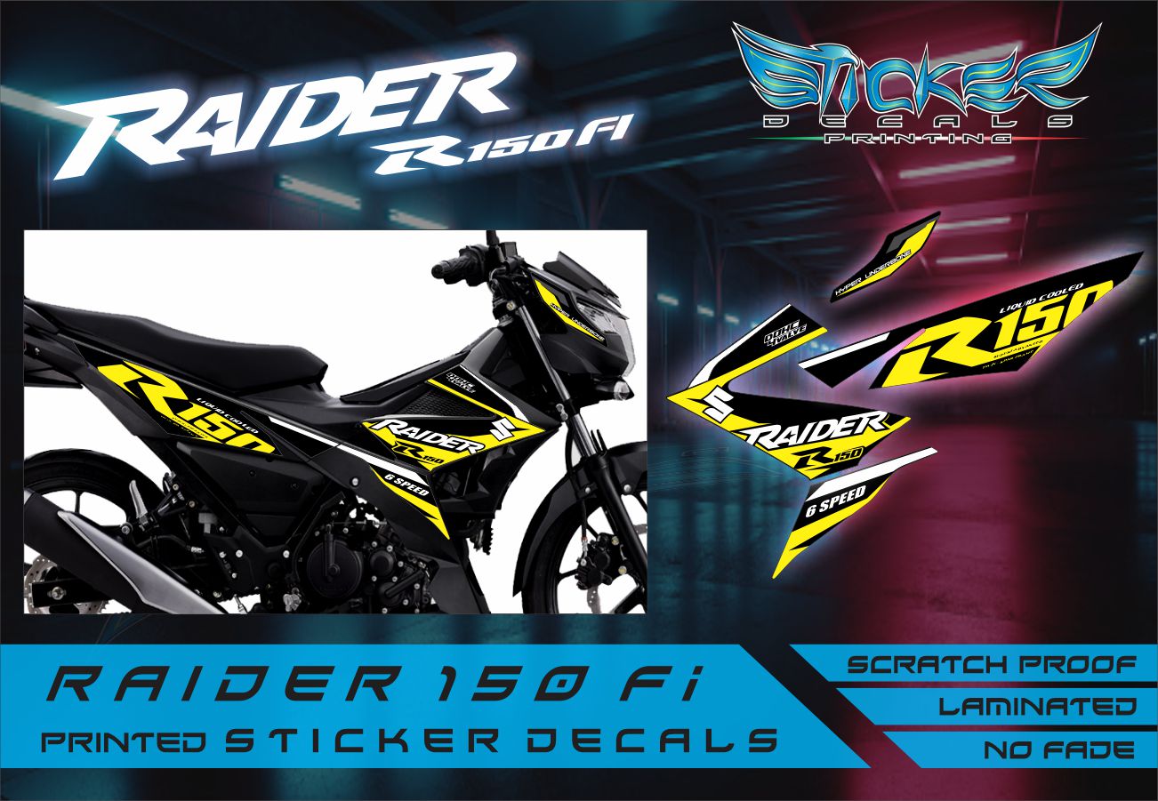 Raider 150 fi Sticker Decals (stock replica1) | Lazada PH