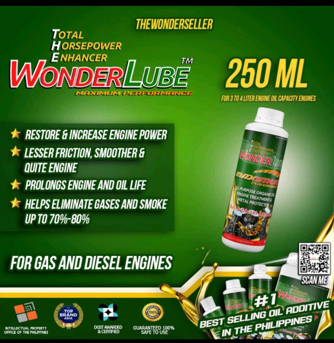250ml For TOYOTA The Wonderlube Additive for Gas and Diesel Engine Fuel ...