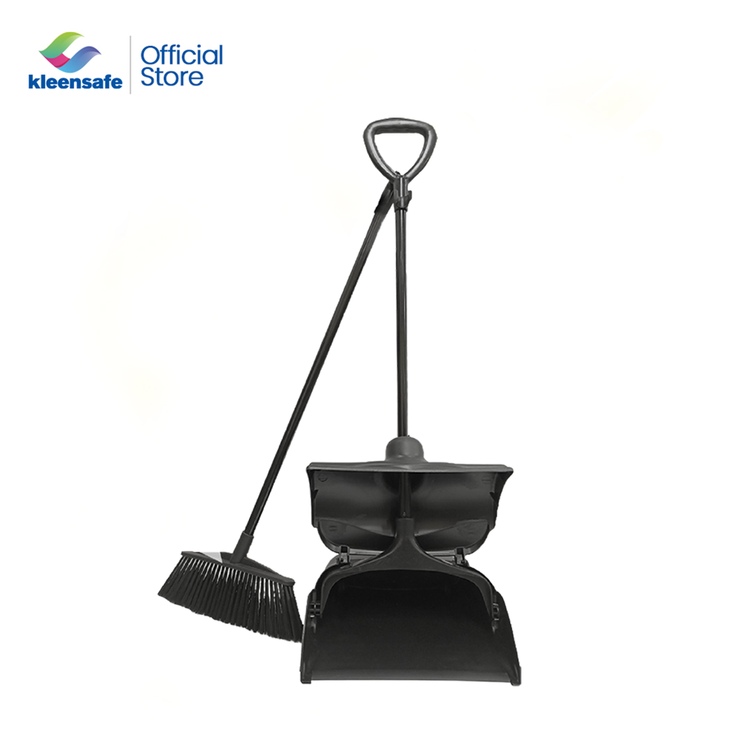 Kleensafe Heavy Duty Lobby Broom Set Multipurpose Plastic Broom and ...