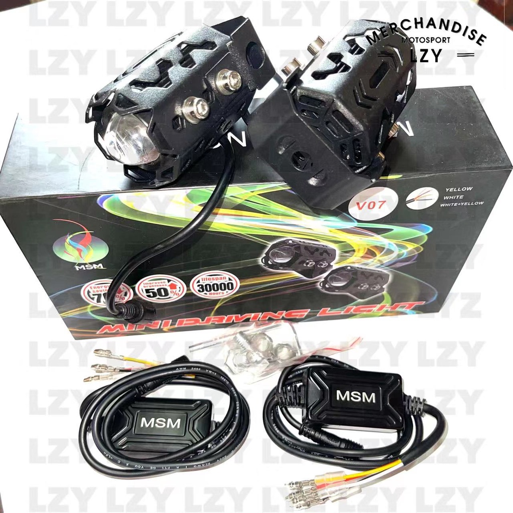 MSM Version 7 Mini Driving Light MDL Led Headlight Motorcycle All ...