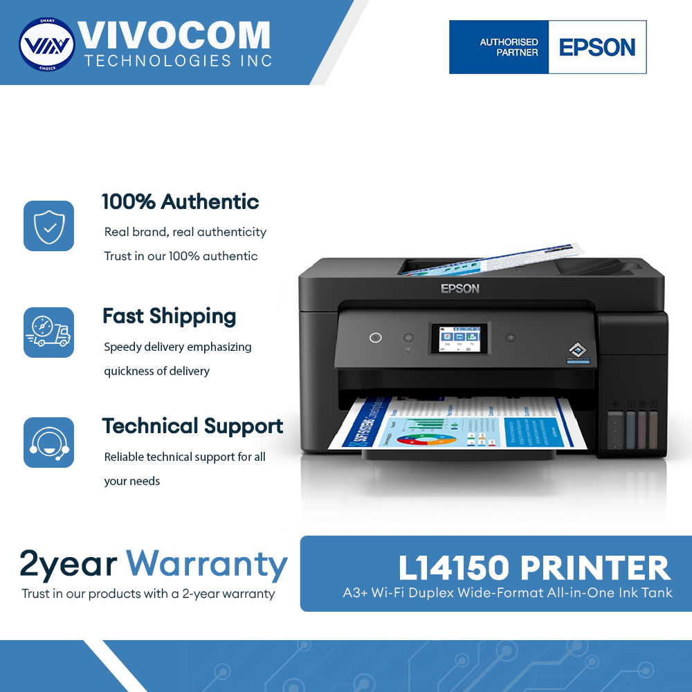 Epson EcoTank L14150 A3+ Wi-Fi Duplex Wide-Format All-in-One Ink Tank ...