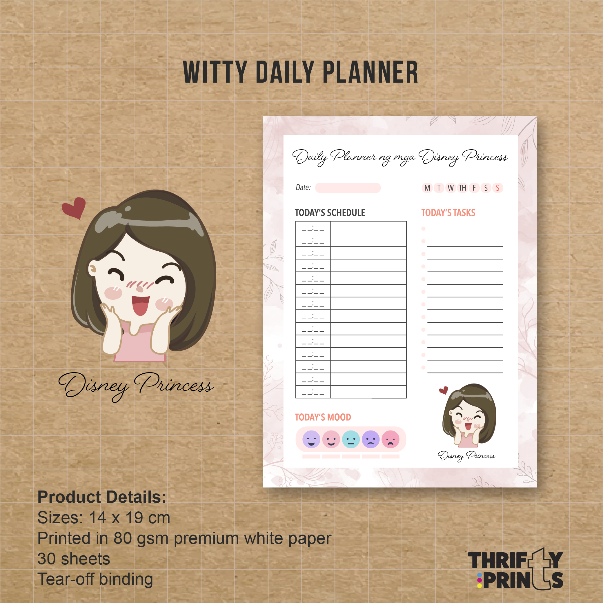 Witty Daily Planner | Tear-off Binding | 30 sheets | Lazada PH