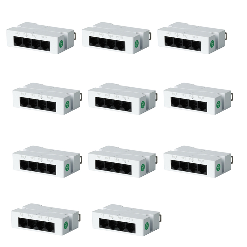1 To 3 Port PoE Extender Passive Cascadable IEEE802.3Af for IP Port ...