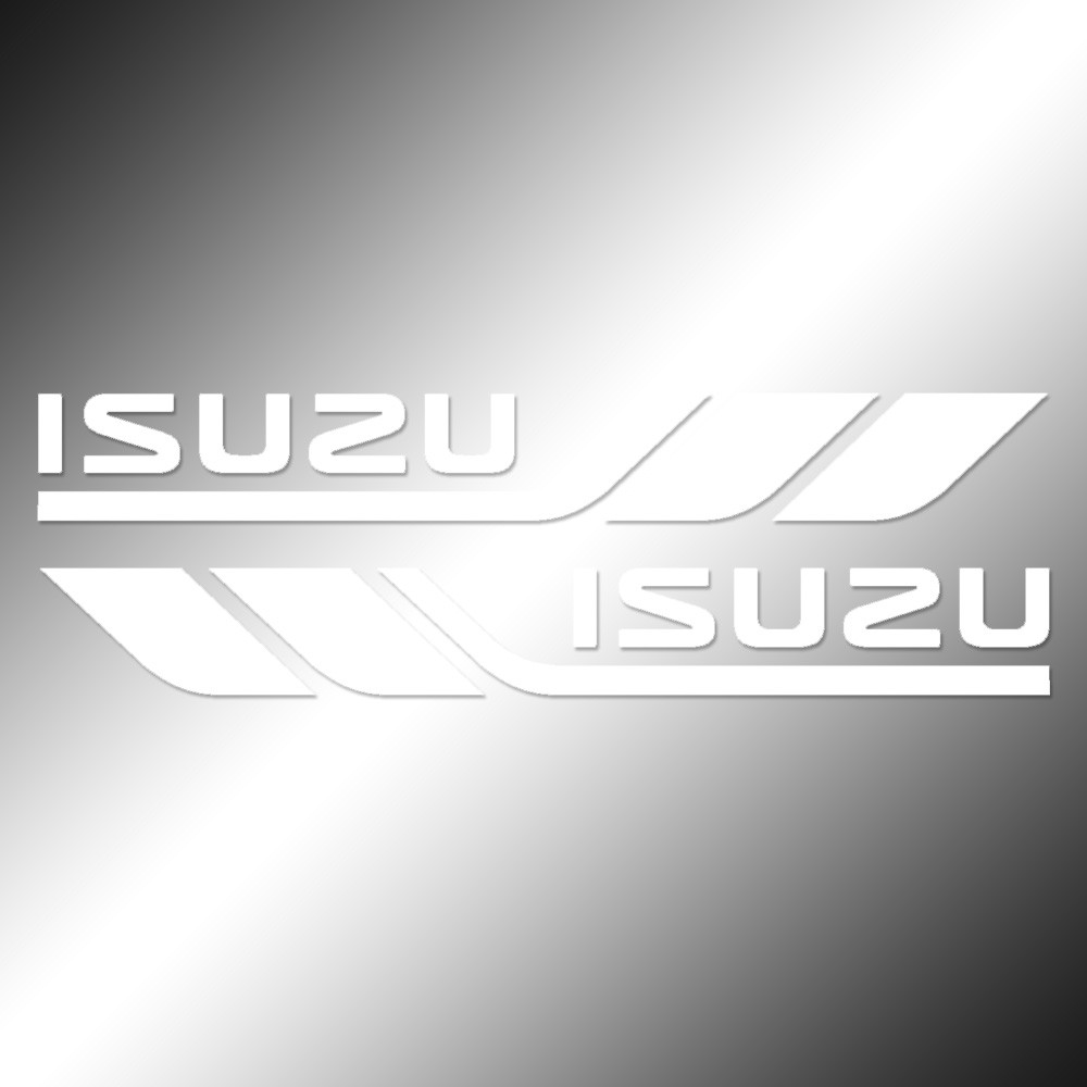 Stickers | 2x Isuzu | Racing | Decals | Stripes | Vinyl Weather Proof ...