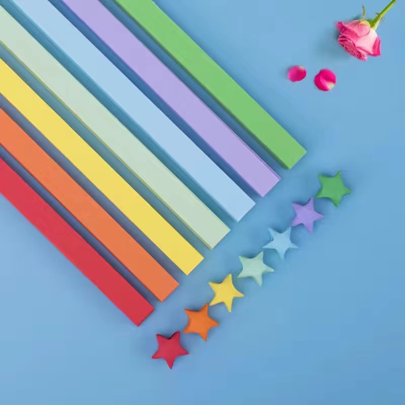 Lucky Star Origami Paper Philippines 540/380PCS Colorful Paper Stars