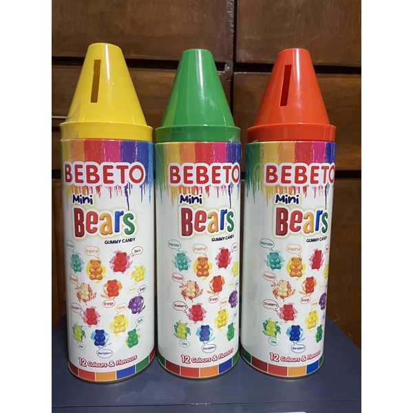 Bebeto Pick Mini Bears Gummy Candy in Tin Bank 200g | Lazada PH