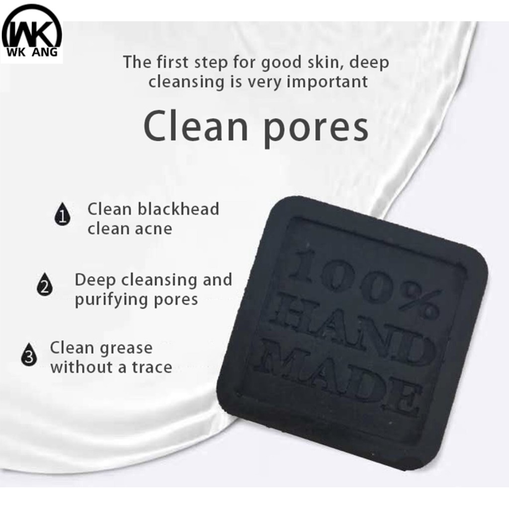 WKang High-quality Natural bamboo charcoal soap suitable for all people ...
