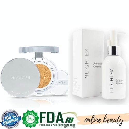Nlighten CC Cushion and O2 Bubble Cleanser set NWORLD | Lazada PH