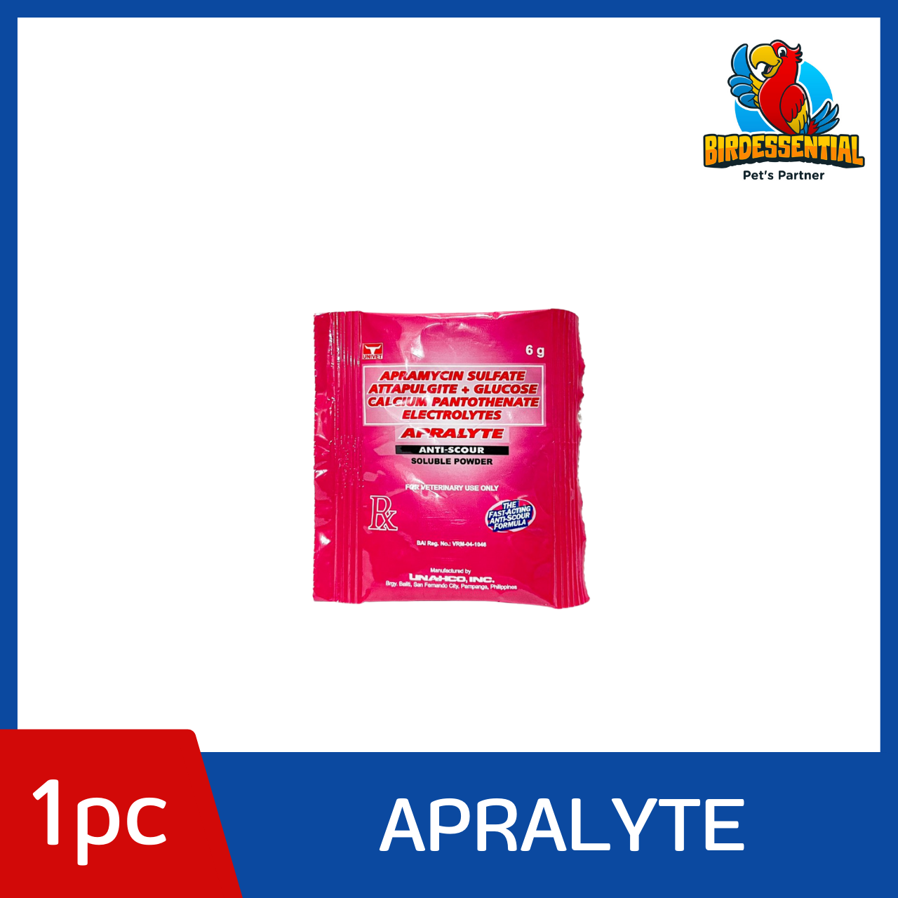Apralyte anti-scour Univet | Lazada PH