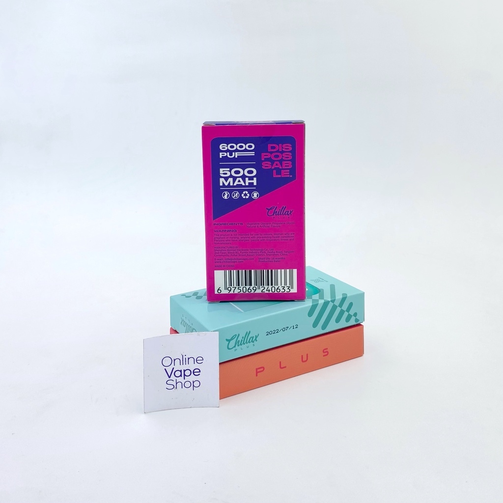 CHILLAX PLUS 6000 PUFFS Rechargeable 500mAH Disposable Pod | Lazada PH