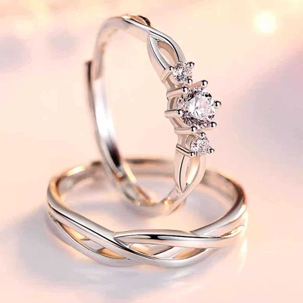Silver Palace Genuine 92.5 ITALY SILVER DJ103 (Couple Ring) | Lazada PH