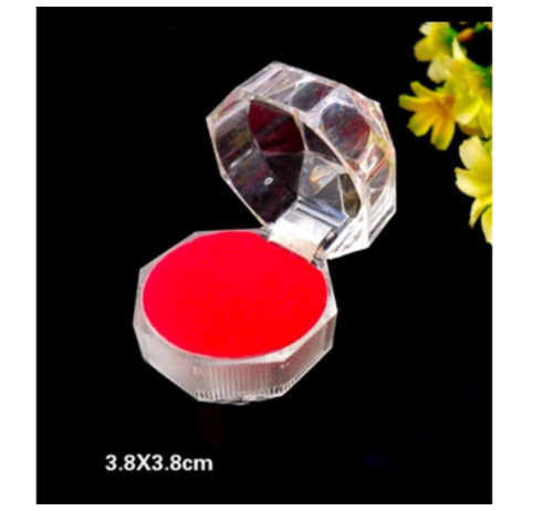 Acrylic Crystal Clear Ring Box Jewelry Box Case Gift Boxes | Lazada PH