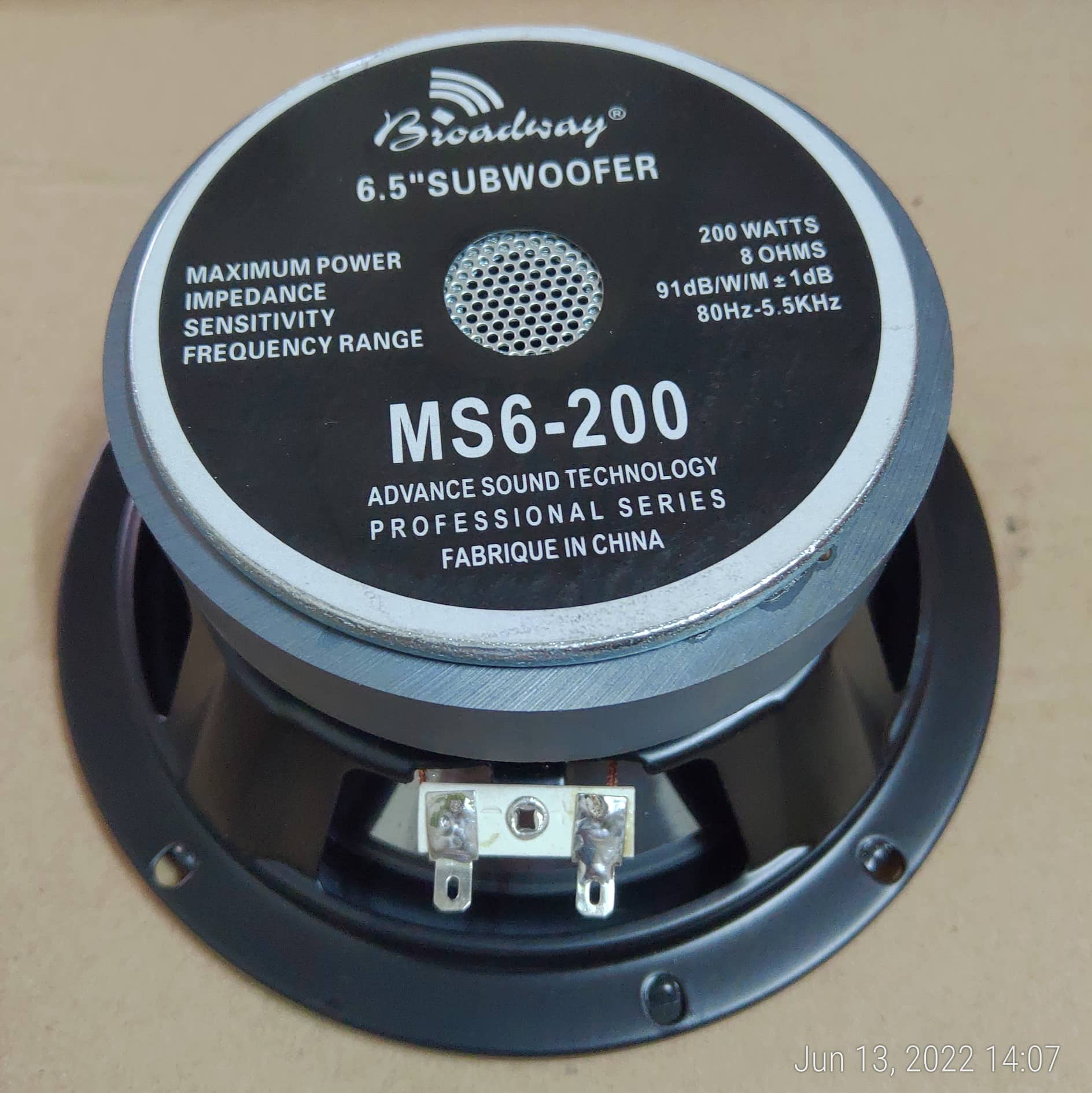 Broadway 6.5 inches Subwoofer 100Watts/200Watts MS6-100/MS6-200 | Lazada PH