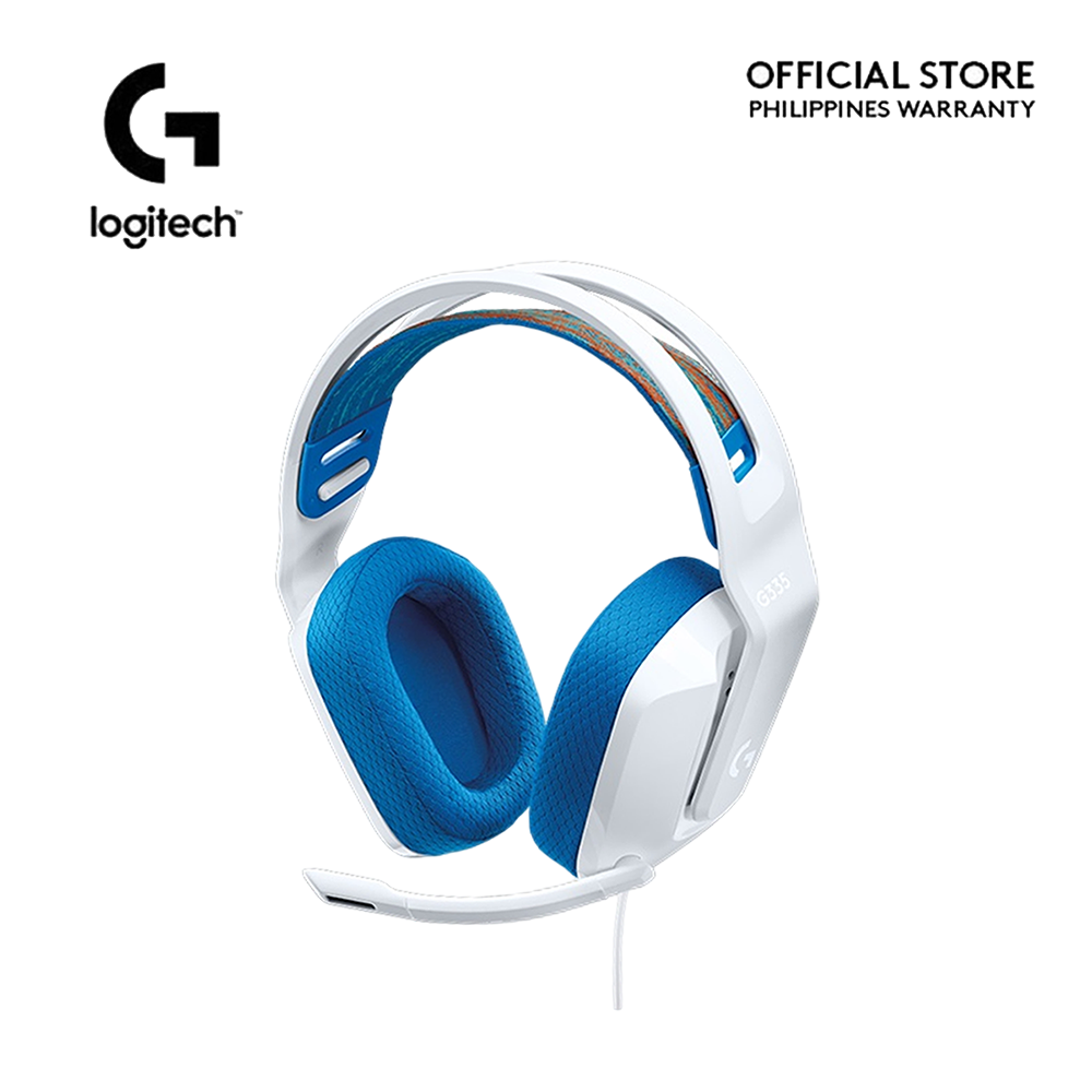 Logitech G335 3.5mm Audio Jack, Flip to Mute Microphone, Memory Foam ...
