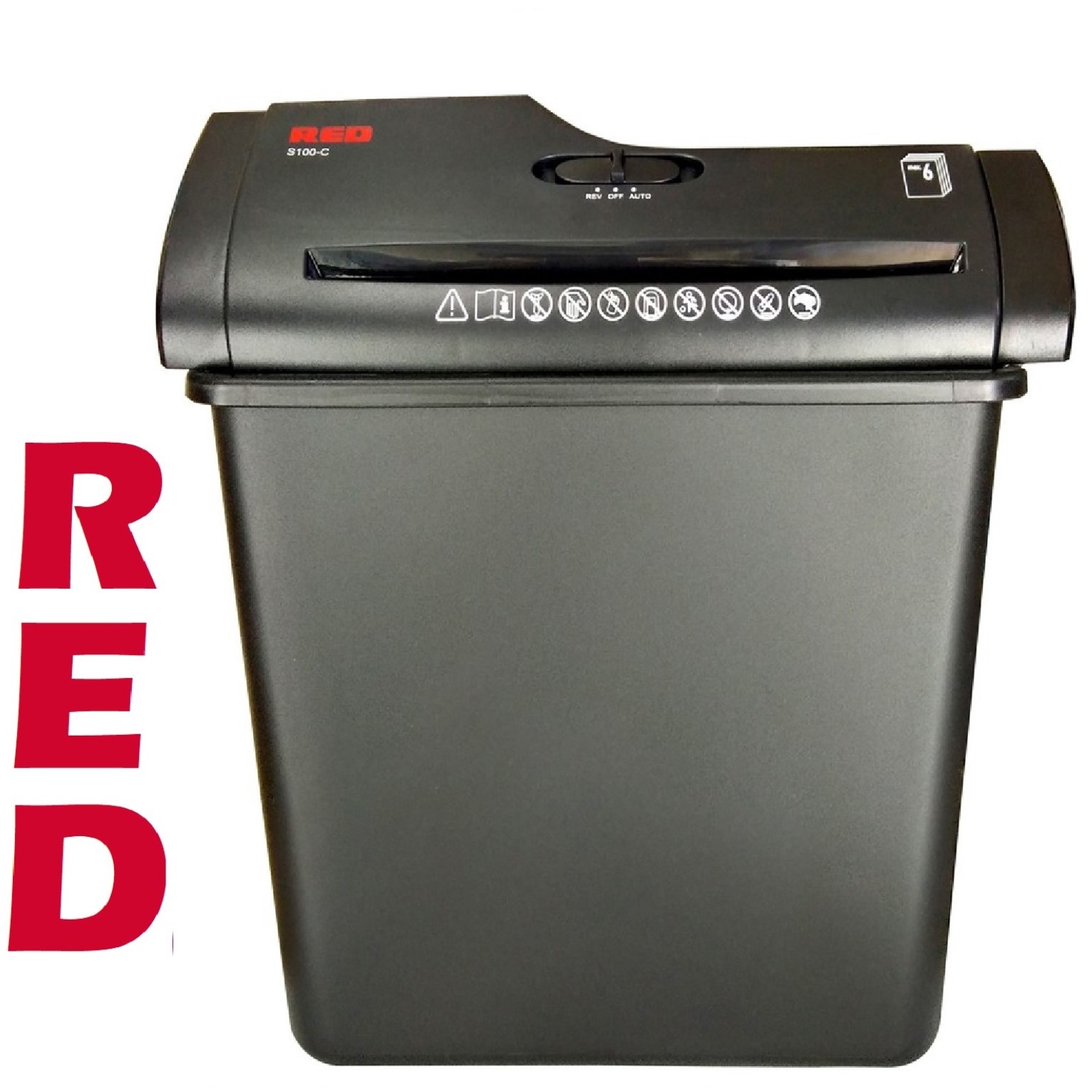 Shredding Paper Shredder Strip Cut For Short A4 and Long RED Paper ...