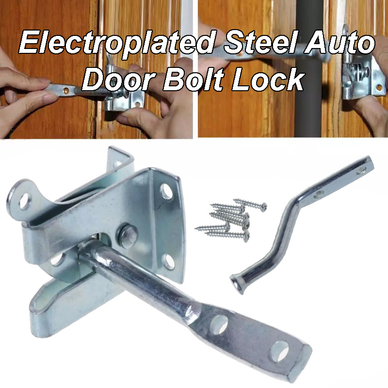 Electroplated Steel Auto Door Bolt Lock Hasp Latch for Garden Fence ...